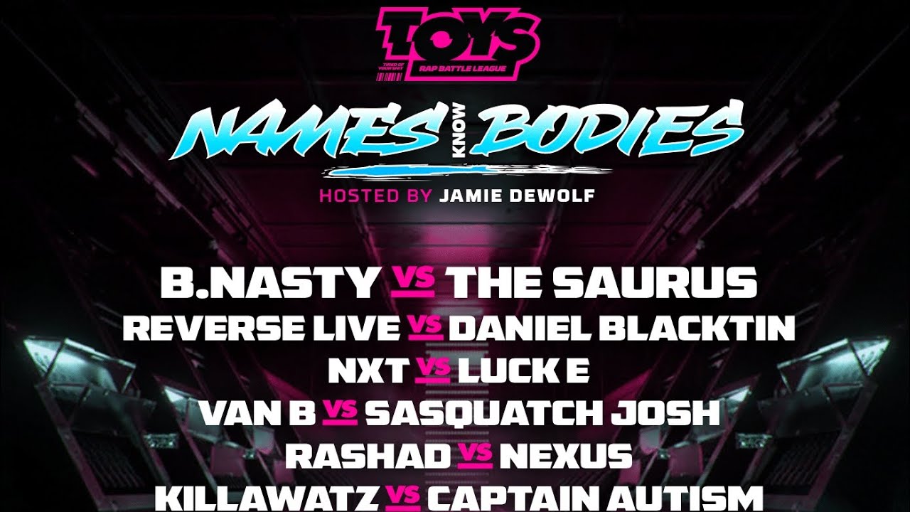 TOYS Rap Battle League Names Know Bodies recap - YouTube