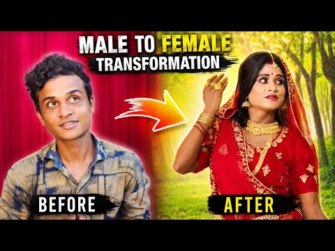 Male to Female transformation 2026// what a change 😱❤️#youtube #youtubevideo #makeup