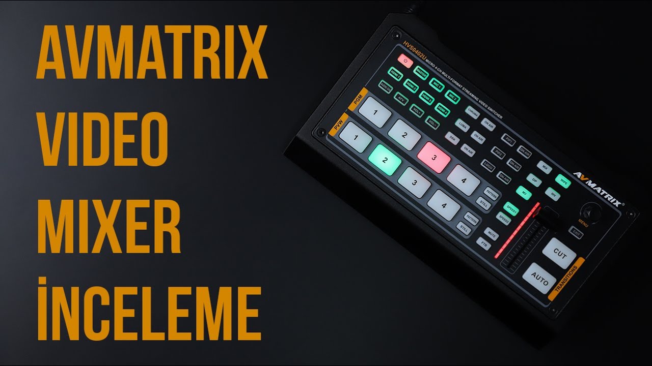 AVMatrix HVS0402U Video Mixer İnceleme - YouTube