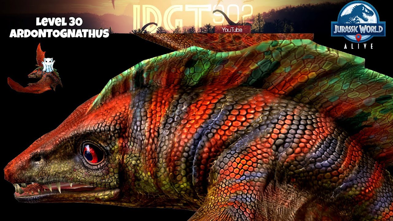 LEVEL 30 UNIQUE ARDONTOGNATHUS FLOCK! ALL NEW JURASSIC WORLD ALIVE 2.14 ...