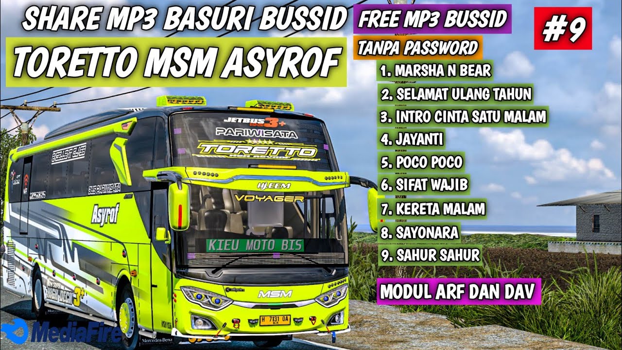 🤗 SHARE BASURI TORETTO MSM ASYROF MODUL ARF TECH DAV V3 ! BUSSID V4.2 ...