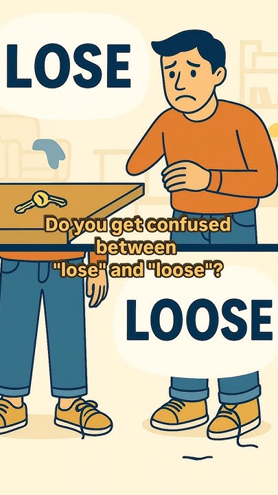 Lose vs Loose 🤯 | Confusing English Words Explained Fast! #cartoon # ...