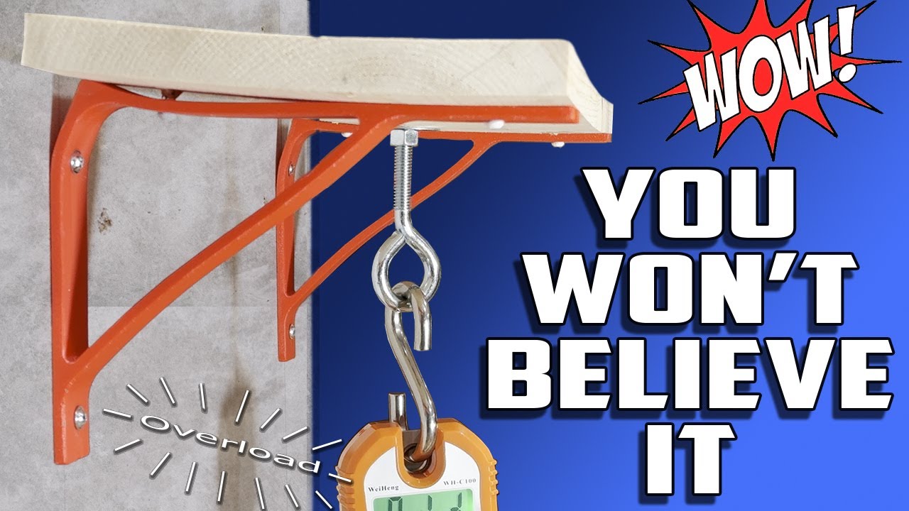 Unbelievable Results: Testing PLA Shelf Brackets under Heavy Loads ...