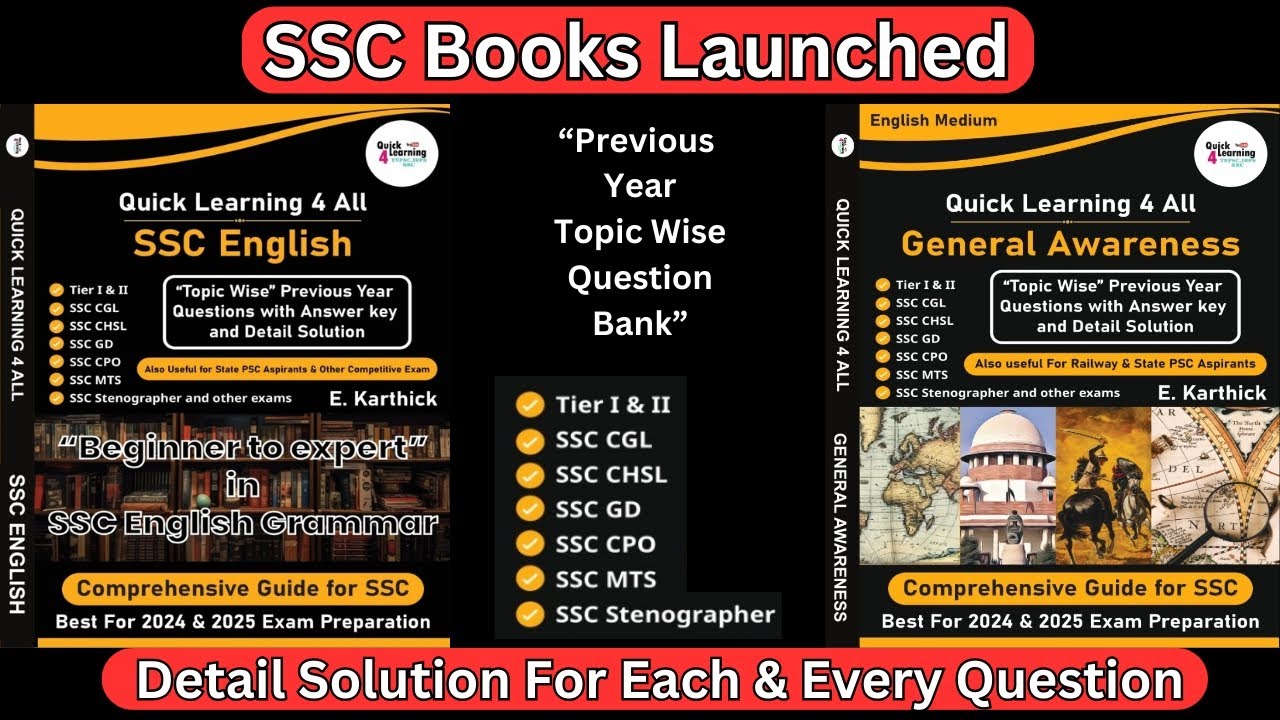 SSC Book General Awareness & English | SSC 2024 | Topic Wise Detail ...