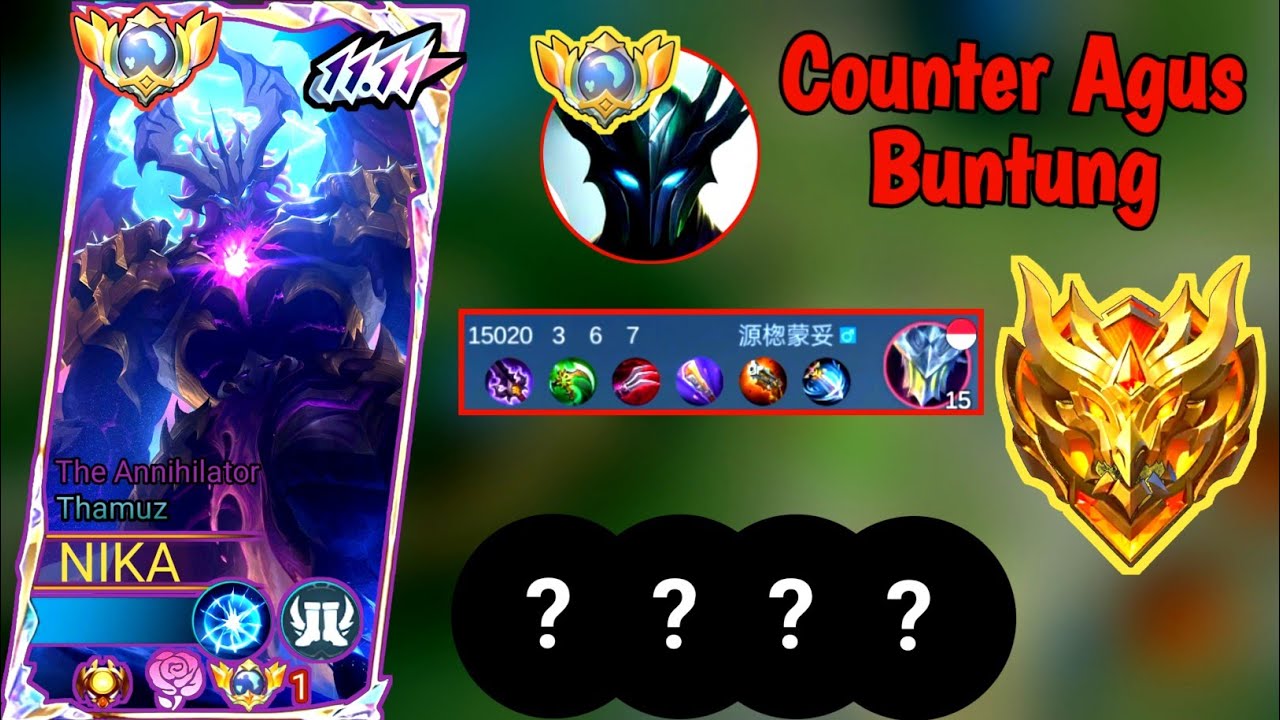 THAMUZ DAMAGE BUILD 2024, NGE-COUNTER ARGUS BUNTUNG PAKAI THAMUZ, GINI ...