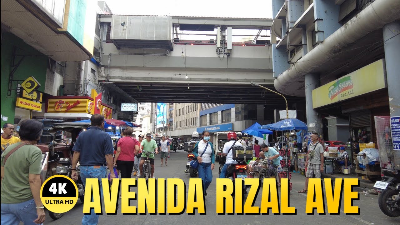 [4K] AVENIDA RIZAL TO LRT 2 RECTO STATION - YouTube