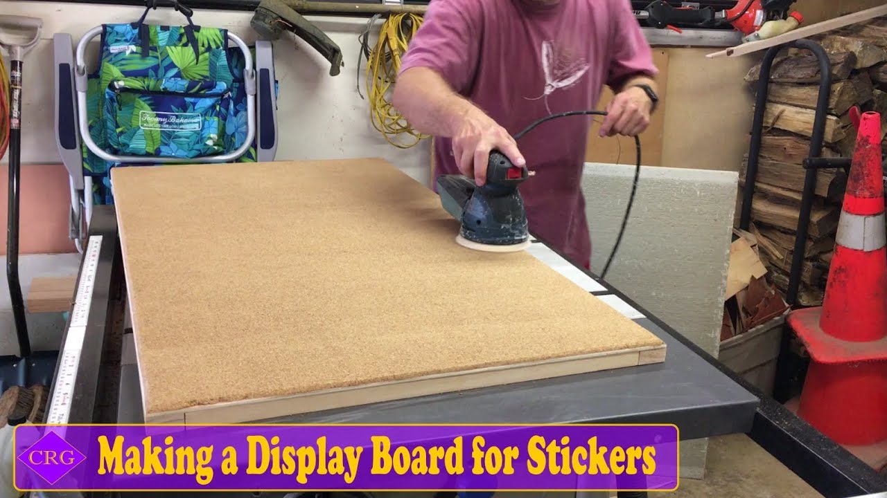 Make a Display Board for Your Stickers from Wood and Cork! - YouTube