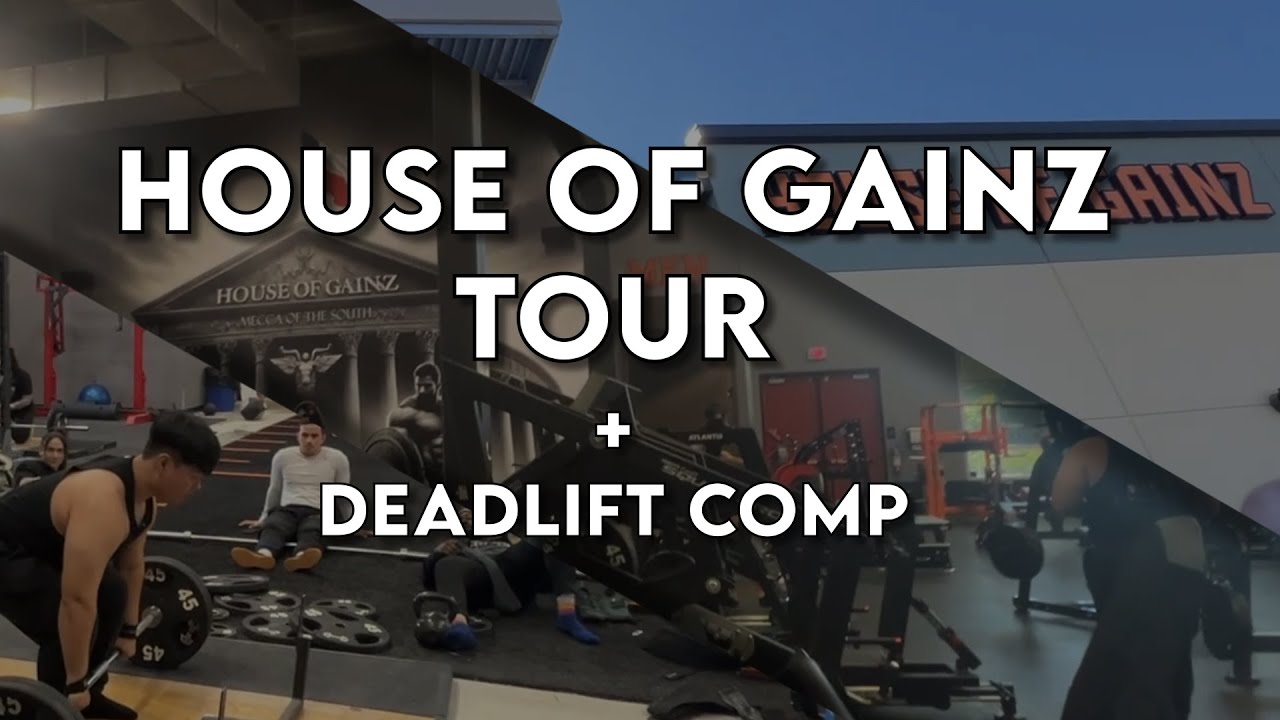 HOUSE OF GAINZ TOUR (DEADLIFT COMP) - YouTube
