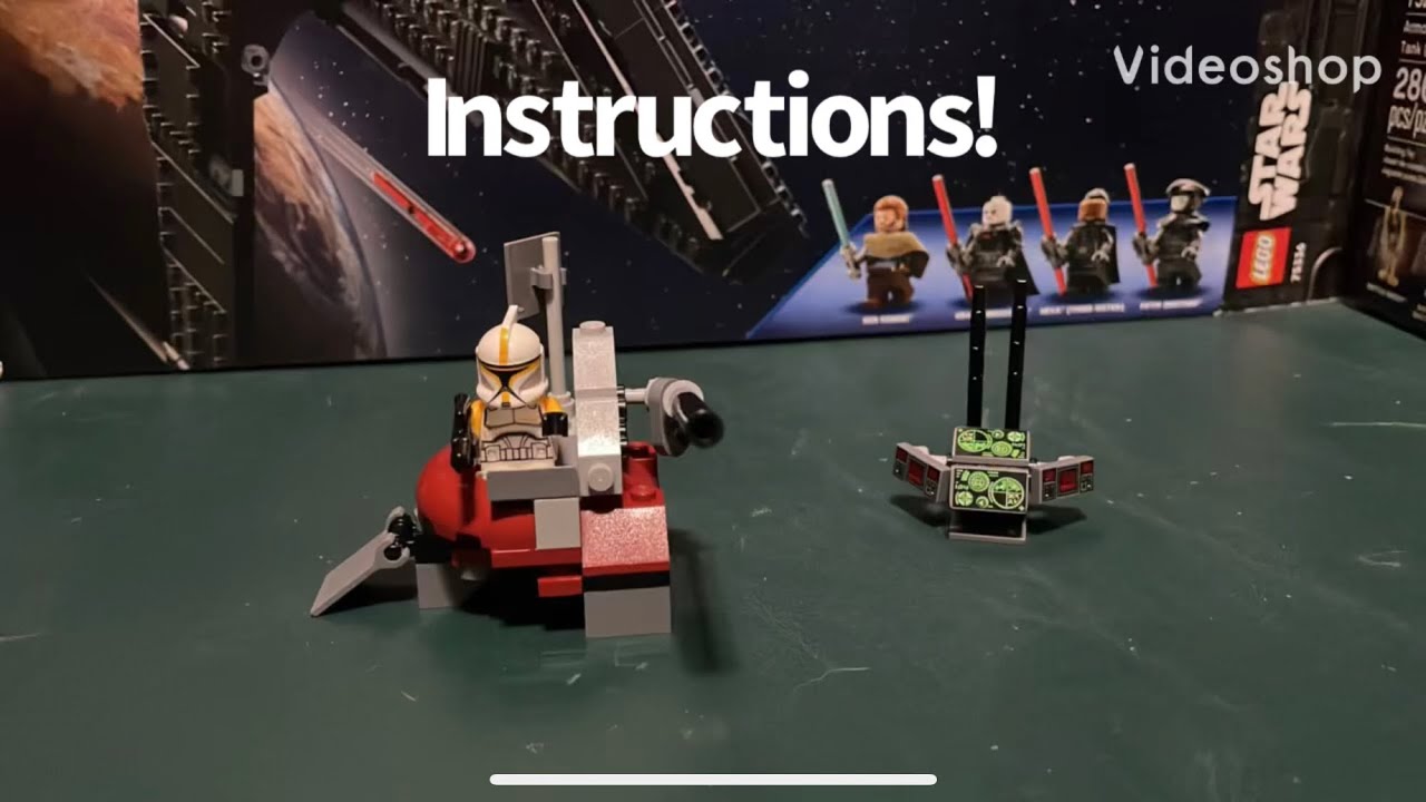 Clone Command Station Cannon Instructions! 40558 Alternate Build! - YouTube