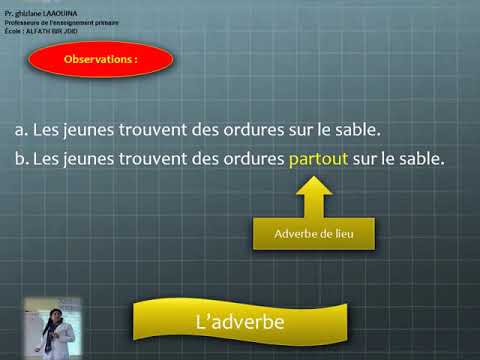 Français : cours de grammaire l'adverbe 5 A.E.P - YouTube