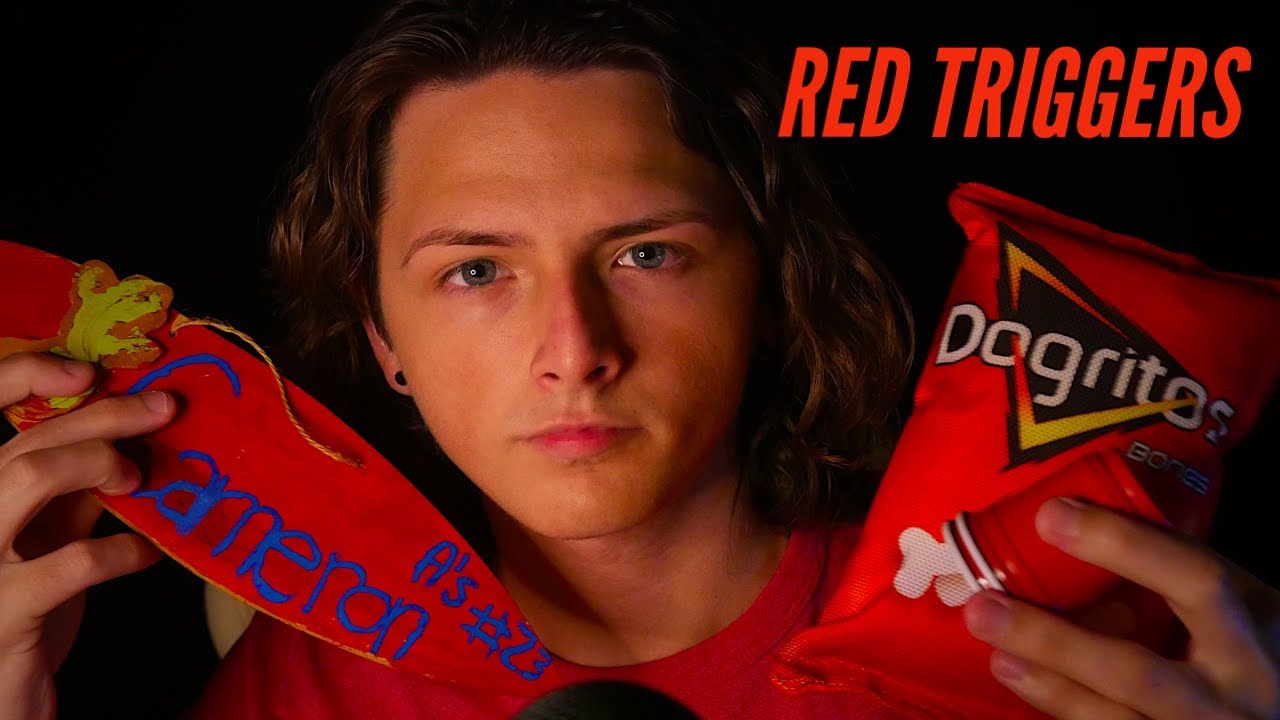 ASMR Red Triggers (Sleep Inducing) - YouTube