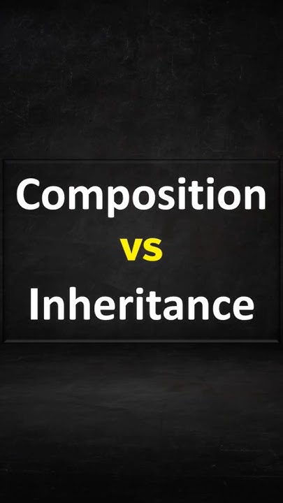 Inheritance, Composition difference in java #codelogictamil - YouTube