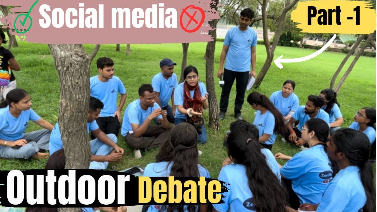 Part - 1 | Batch A vs Batch D Outdoor Debate On Social Media ...