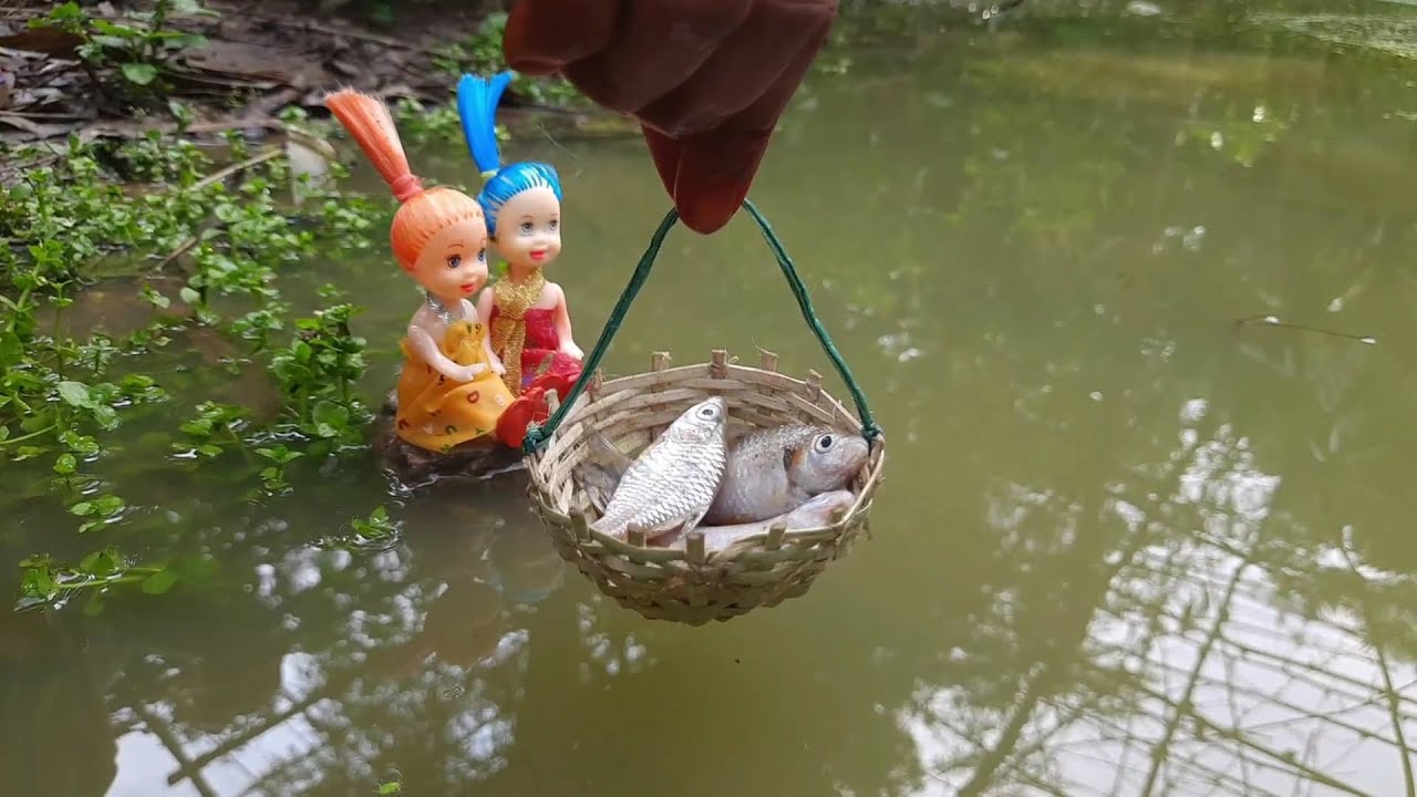Miniature Full Fish Fry || Very Tasty Fish Fry Recipe || Miniature Fishing & Cooking - YouTube