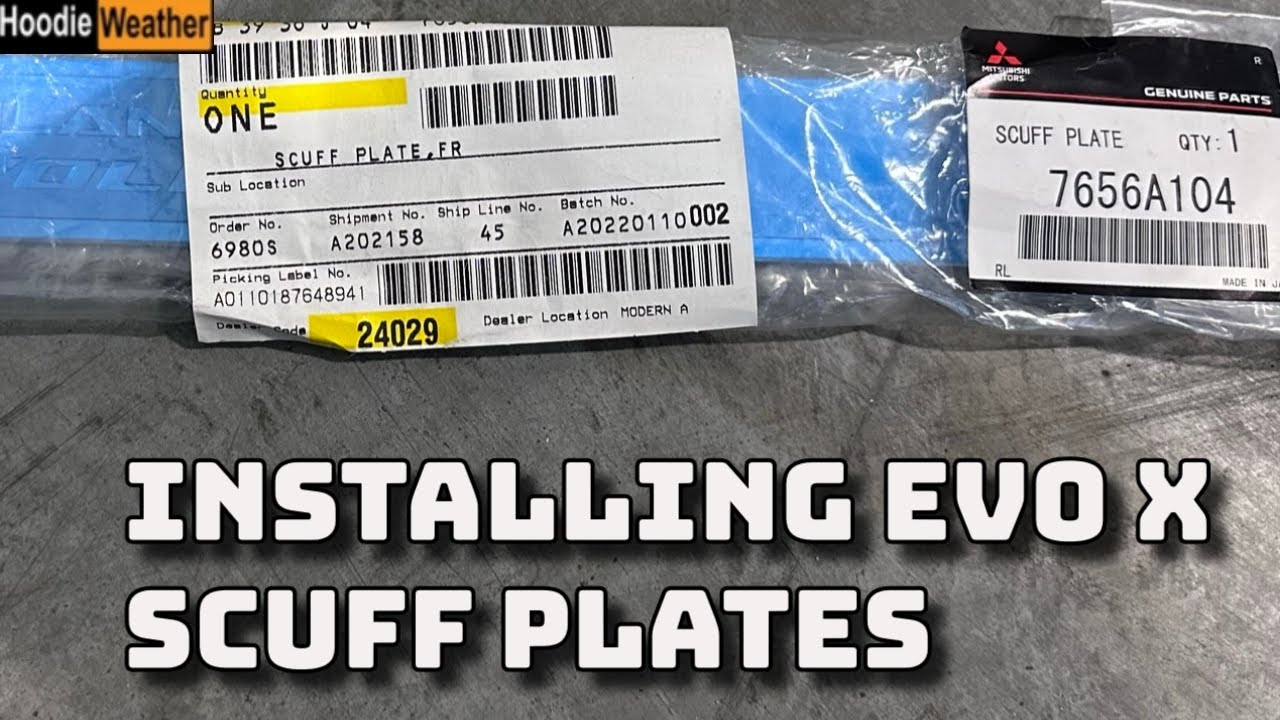 Installing EVO X Scuff Plates - YouTube