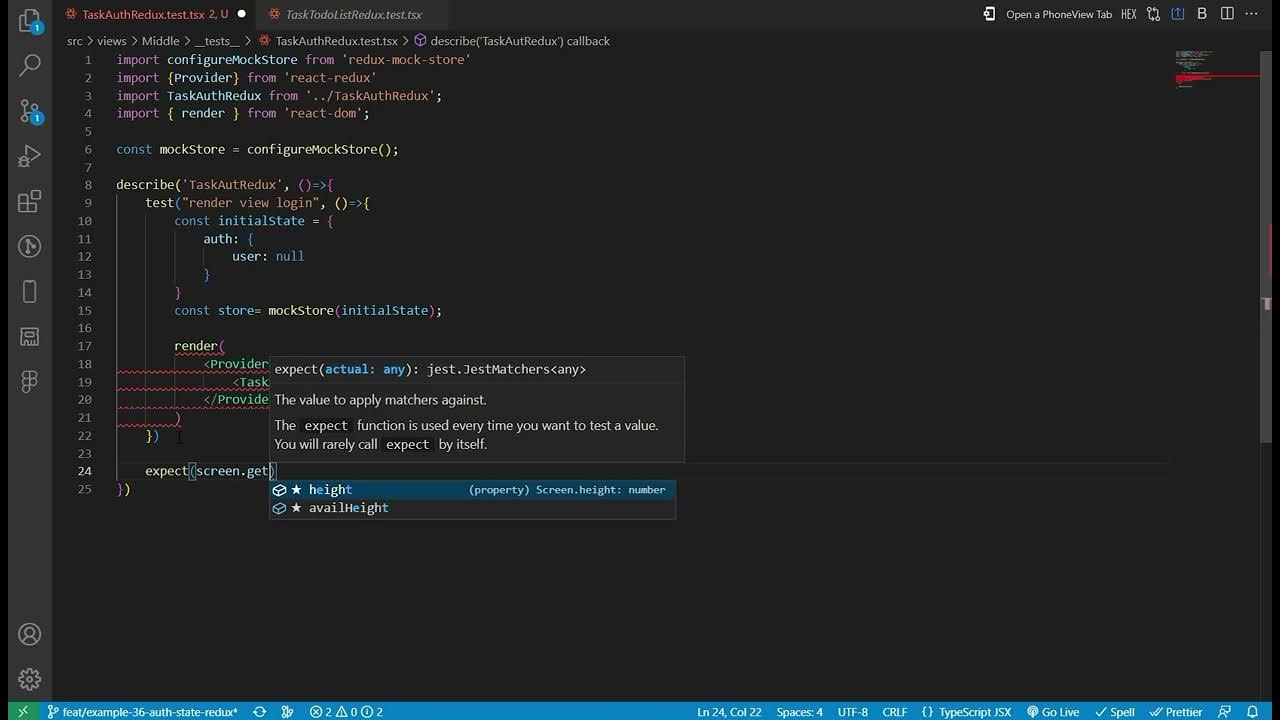 37 Probar Login y Logout usando Jest y (Mock Store ) - YouTube