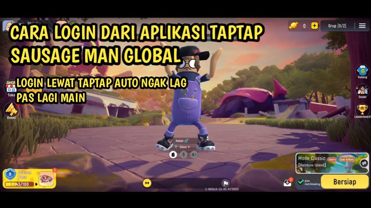 CARA LOGIN & DOWNLOAD DI APLIKASI TAPTAP - SAUSAGE MAN GLOBAL - YouTube