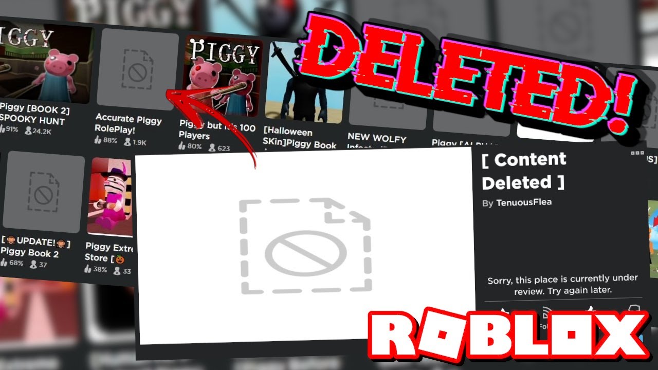TENUOUS FLEA'S ACCURATE PIGGY ROLEPLAY GOT DELETED!! (Roblox Piggy ...