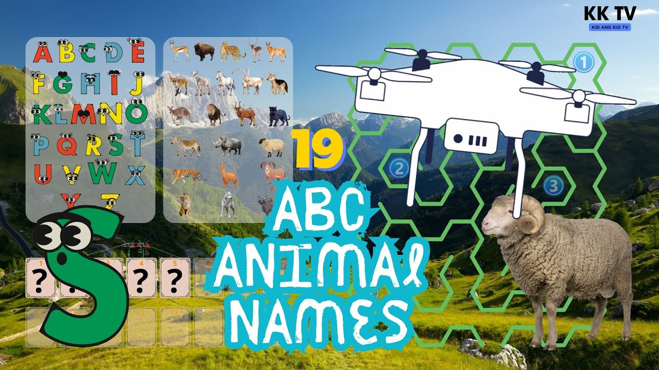 ABC Animal Names 19 | Learn Letters | Animal Names | Kid And Kid TV ...