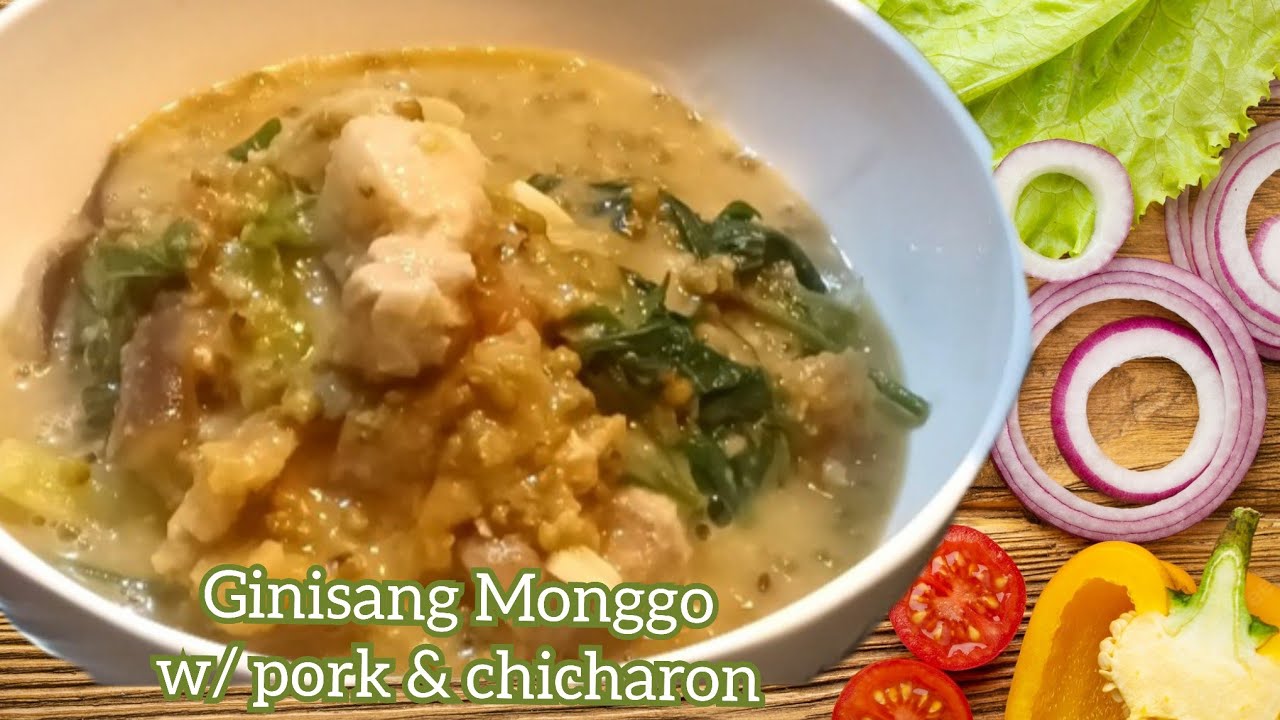 Ginisang Monggo with pork & chicharon #lutongpinoy #monggo | Clarilyn ...