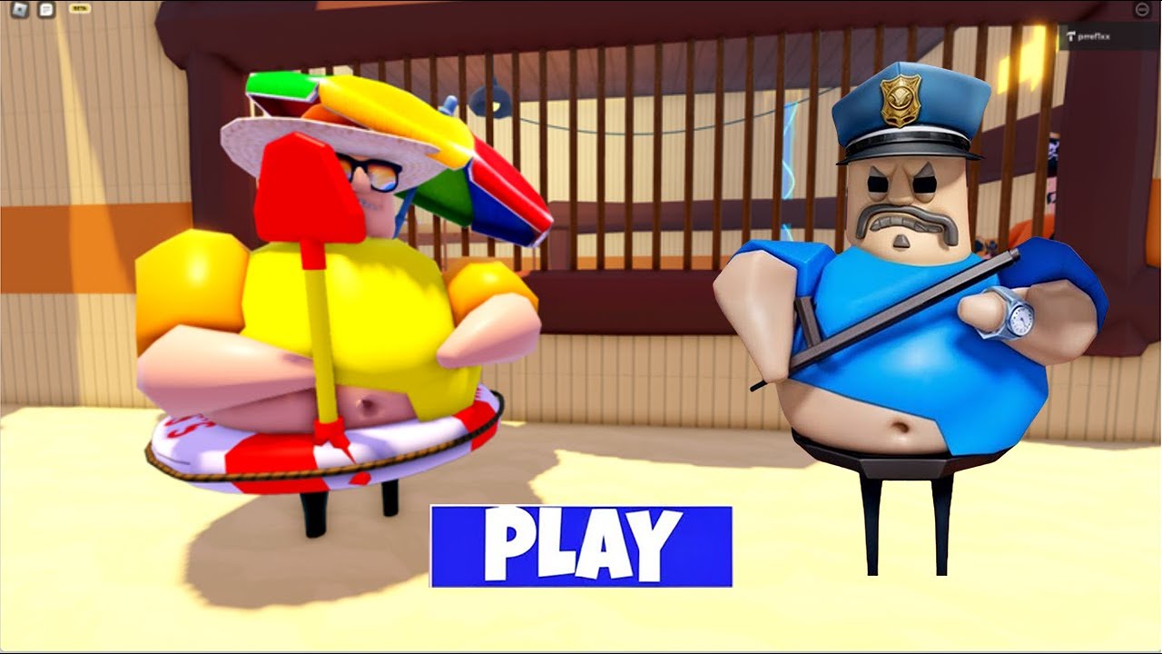OBBY ESCAPE BEACH BARRY PRISON RUN! FULL Walkthrough #roblox #obby ...