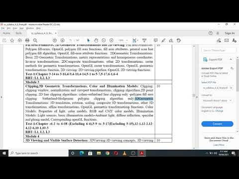 COMPUTER GRAPHICS AND VISUALIZATION (18CS62) - Introduction and ...