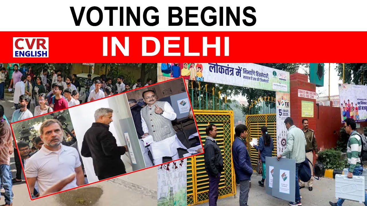 Voting Begins On 70 Seats For Delhi Assembly Election 2025 | BJP ...