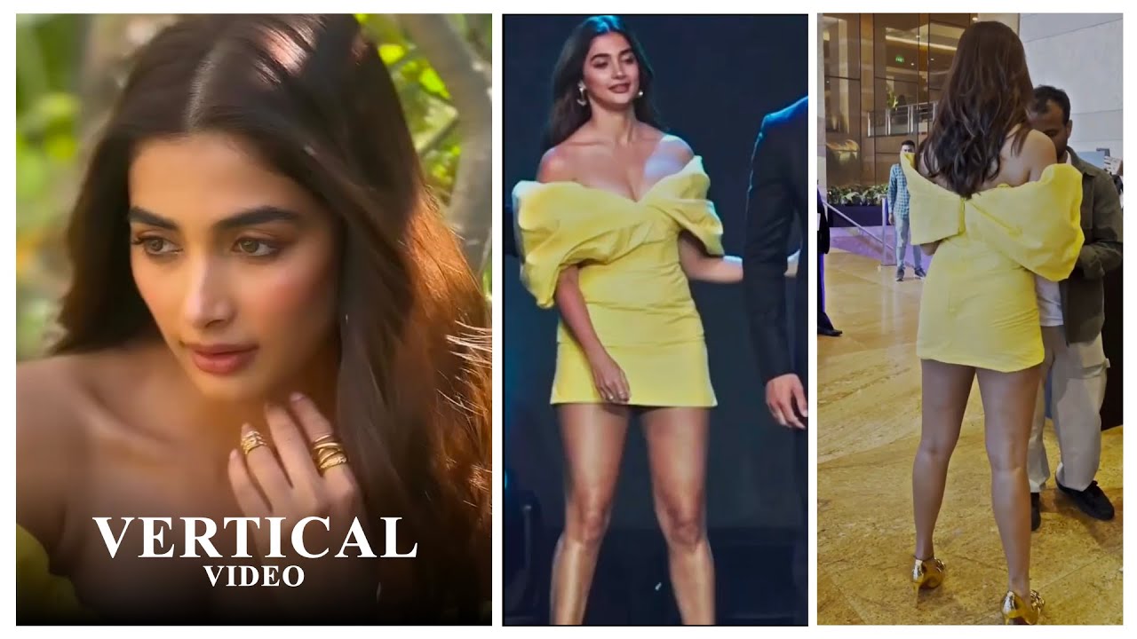 Pooja Hegde | Amazon Prime Video Event | Vertical Video | Yellow | Info ...
