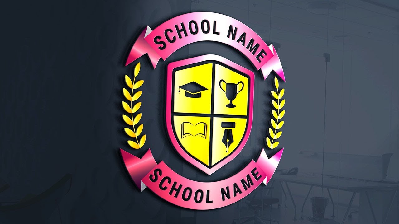 How to Professional school logo design in illustrator.P2||Logo design ...