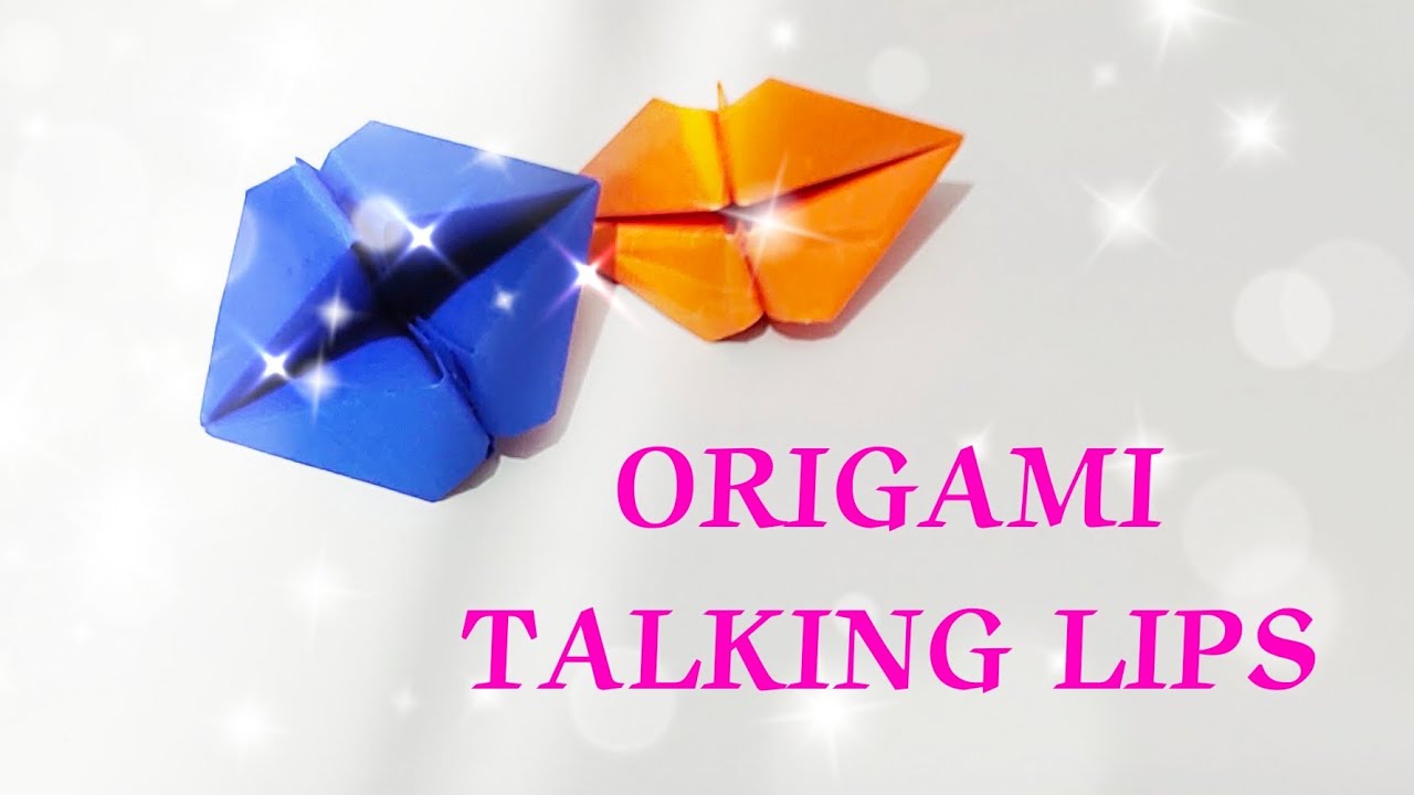 @craftartist1508 #how to a easy origami paper talking lips 💋💋💋 - YouTube