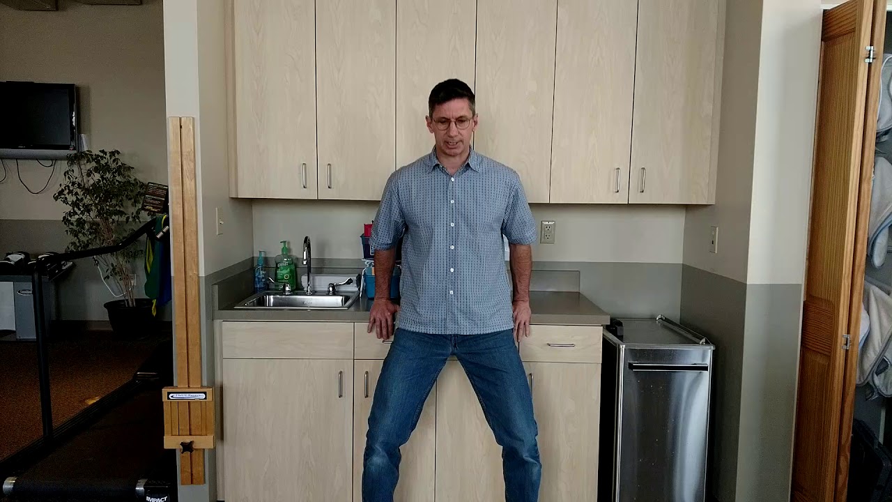 Counter top squats - YouTube