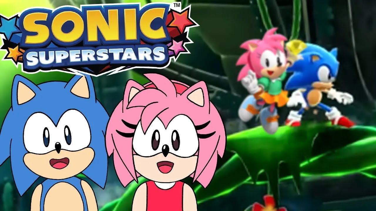 Sonic and Amy Play Sonic Superstars - PART 2 (Jungle) - YouTube