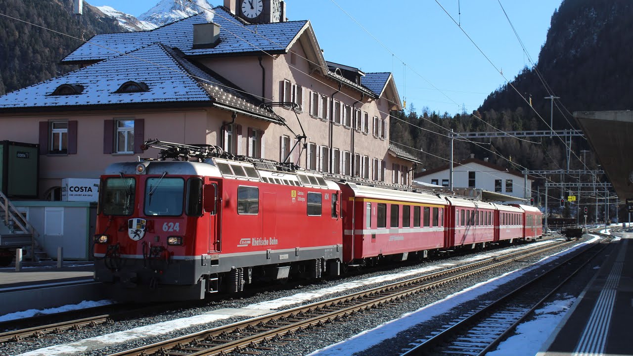Trains on the Rhätische Bahn network (RhB) - 20-21/11/22 - YouTube