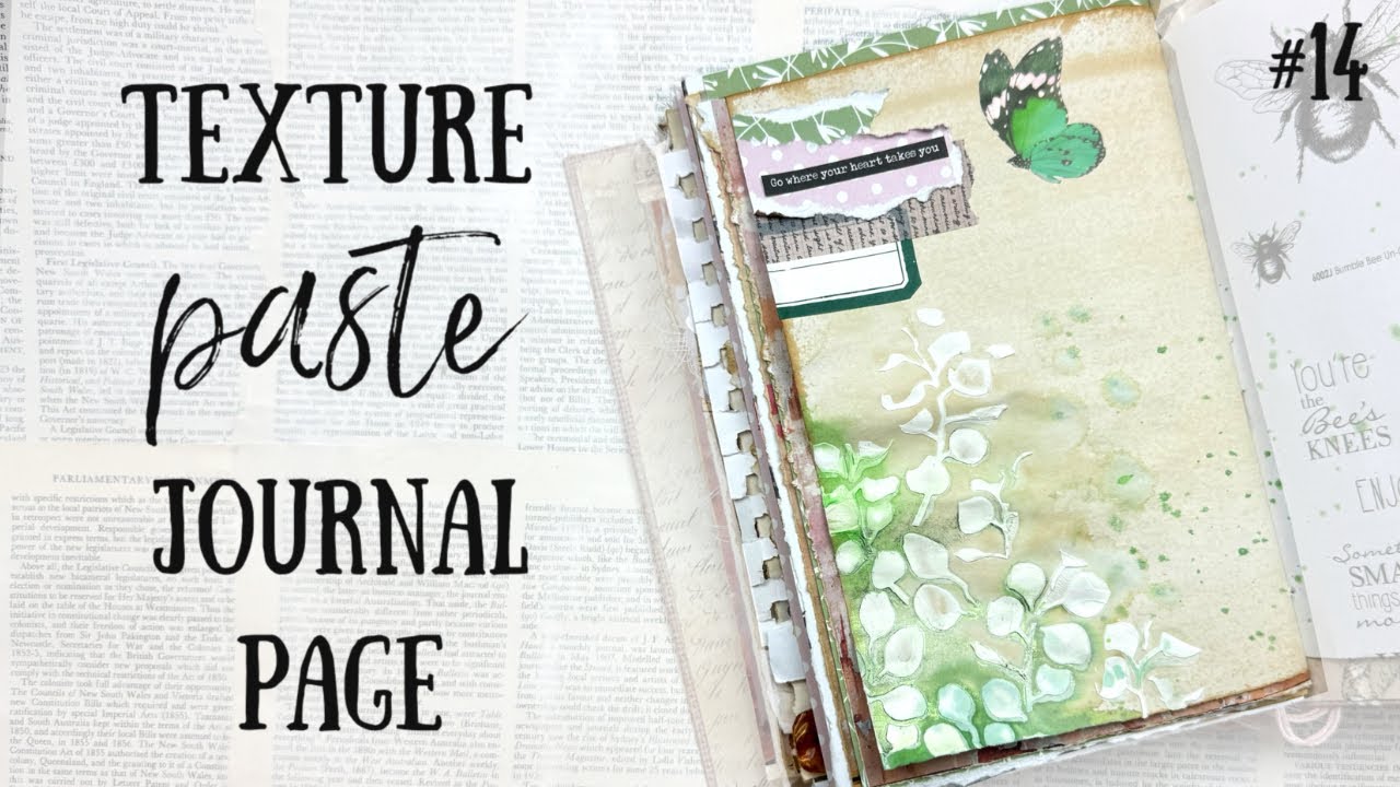 Add Texture Paste designs to your Journal Pages | My Big Fat Pink ...