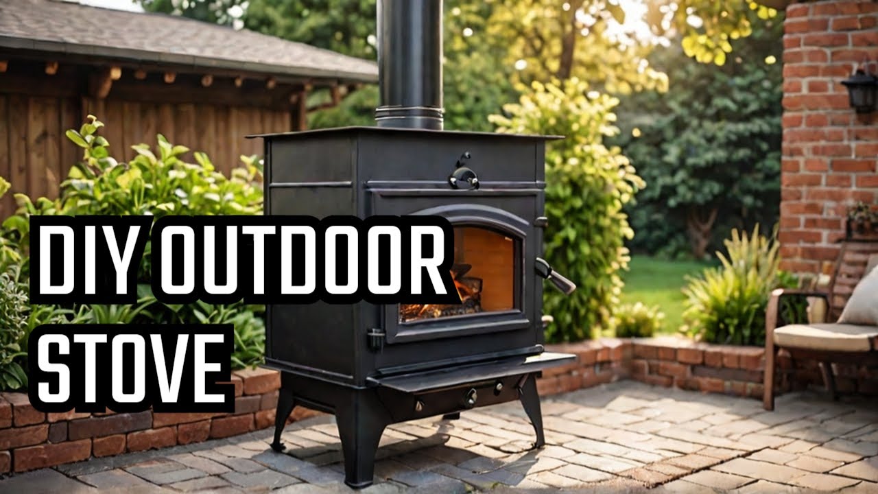 Amazing DIY Outdoor Wood Stove with Bricks and Cement | Step-by-Step ...