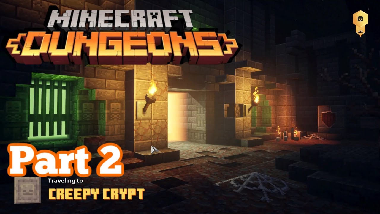 Minecraft Dungeons #2 (Creepy Crypt) - YouTube
