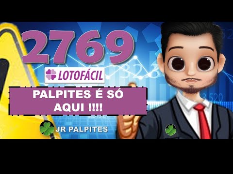 LOTOFÁCIL 2769 - JR PALPITES - JOGOS PRONTOS PRA COPIAR
