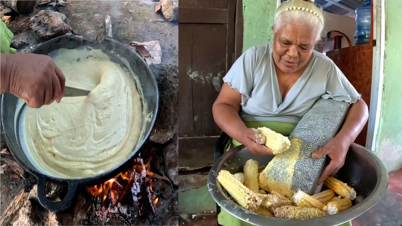 ALTAGRACIA PREPARA UN MAJARETE CON MAZORCAS DE MAIZ Y LECHE DE VACA EN ...