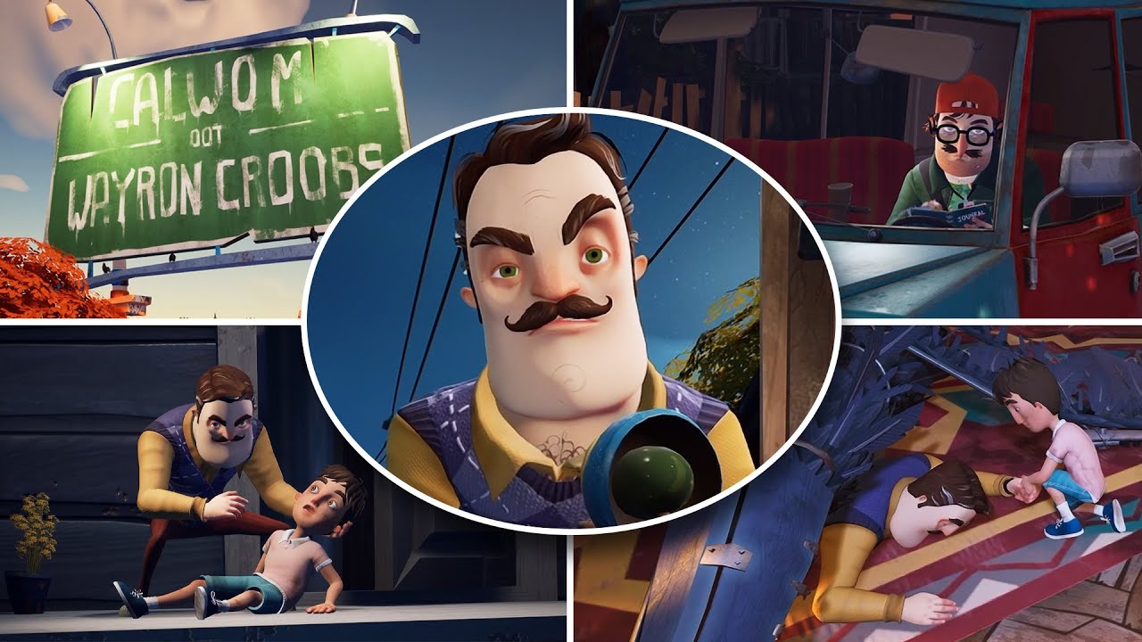 All Cutscenes - Hello Neighbor 2 - YouTube