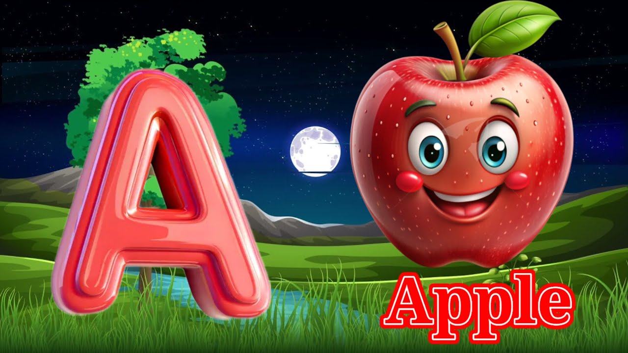 a for apple b for ball / alphabet letter song / a to z ABCD - YouTube