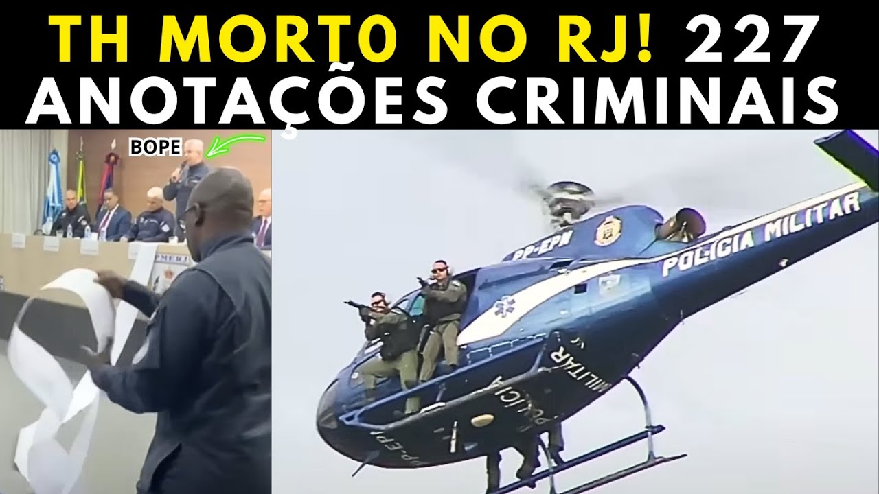 🚨 TH, chefe do tráfico da Maré, é morto em operação do Bope no Rio ...
