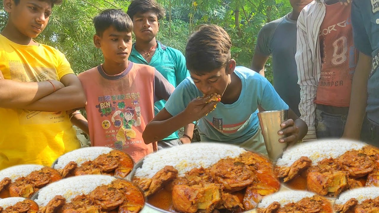 मुर्गा-भात खाने का महा मुकाबला,जो पहले खाएगा वही 2000₹ का नोट लेकर ...