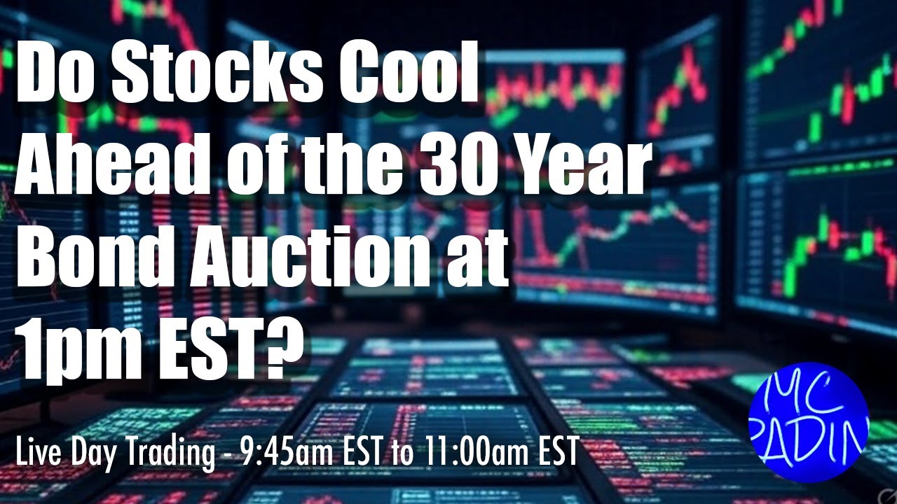 Thursday Live Market Trading w/ Bookmap - What Does the Market Do Ahead ...