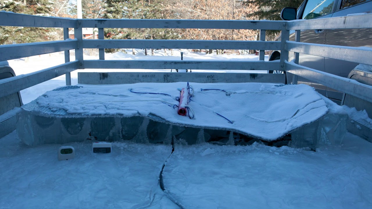 Ice Dam Remover -vs- Giant Block of Ice - YouTube