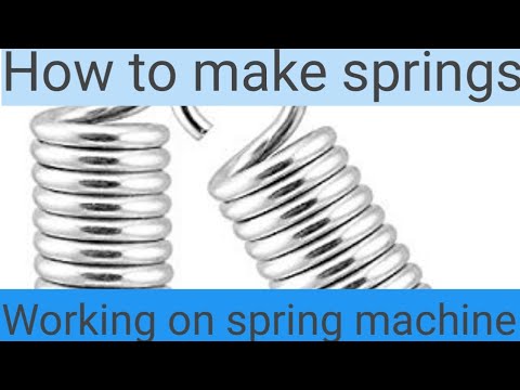 How to make spring on machine - YouTube