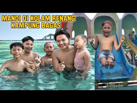 MANDI KOLAM RENANG DI KAMPUNG BAGAS⁉️