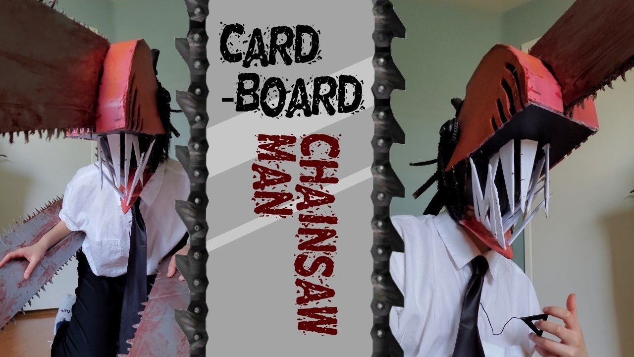 Chainsaw Man Denji Cardboard Build | auggery - YouTube