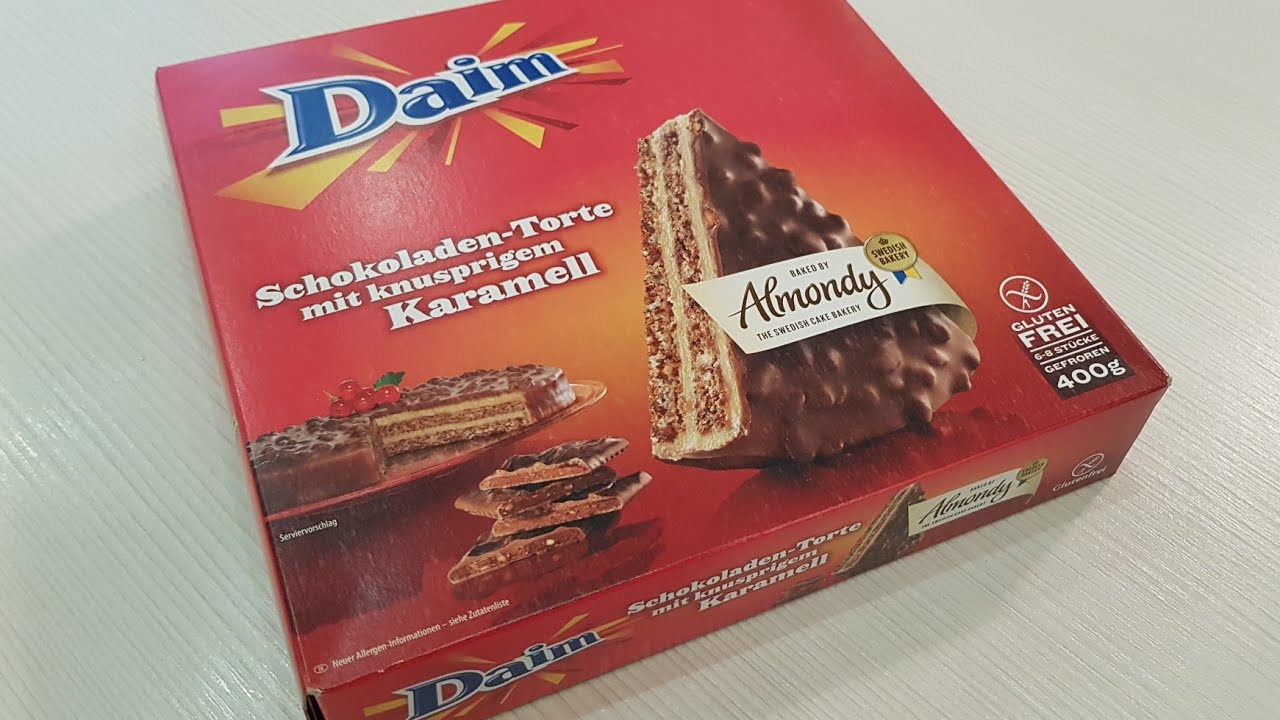 Daim The Swedish Cake Chocolate Caramel Almond Schokoladen Torte mit ...