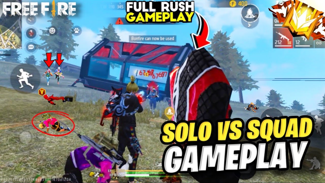 Free Fire Solo Vs Squad 16 Kills Total Epic Game Play Zero yt Garena ...