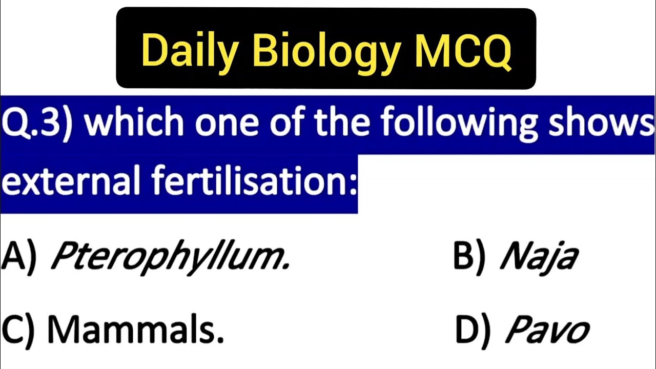 Daily Biology MCQ. Part -3 || Bio-Shorts Series || Biology very ...